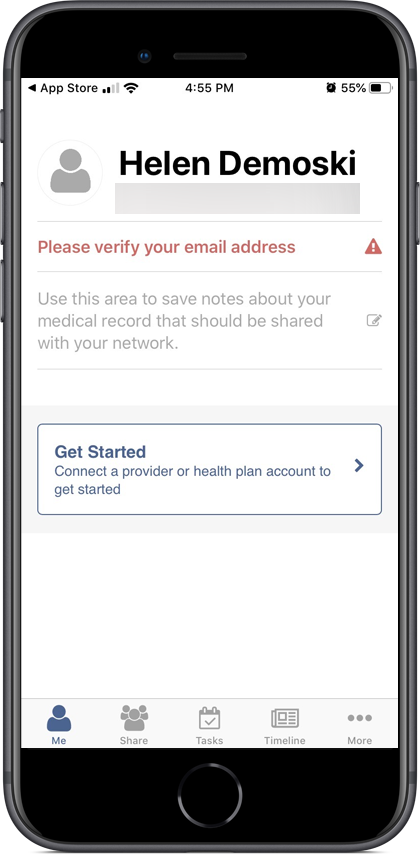 Completing Registration – myFHR